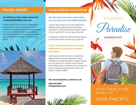 Editable Travel Brochure Template Edit Online And Download Example