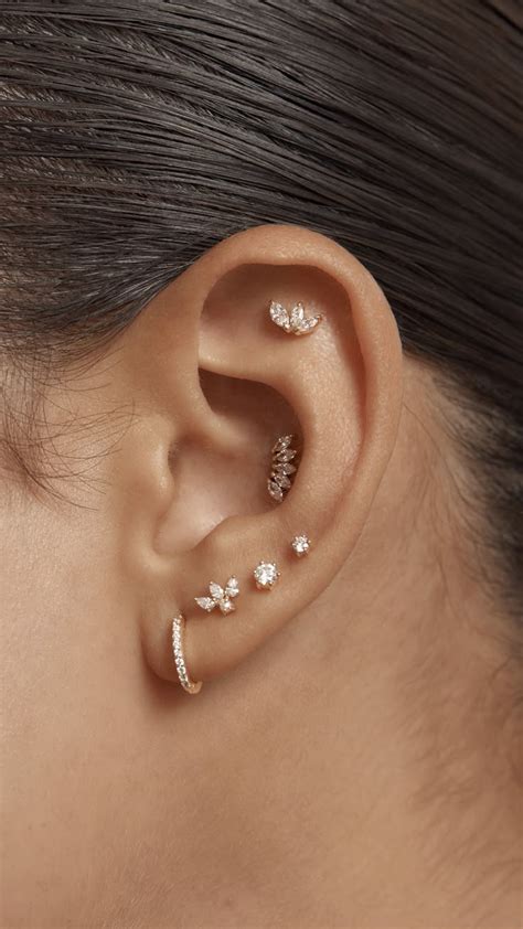 Ear Curation Minimalist Ear Piercings Simple Chain Necklace Etsy