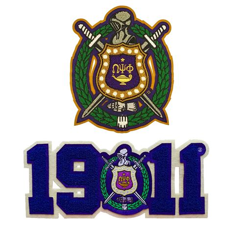 Custom Iron On Greek Letters Chenille Patches Omega Psi Phi Fraternity