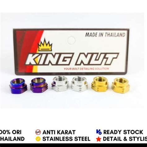 Promo Tutup Pentil Piston Dan Mur Pentil Probolt Stainless King Nut
