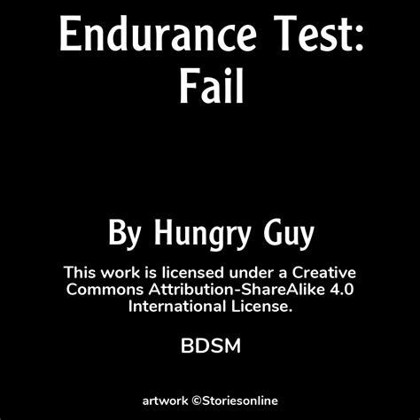 Endurance Test Fail Bdsm Sex Story