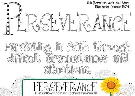 Teaching Perseverance With A Free Coloring Page