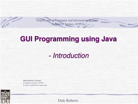 Ppt Java Gui Programming A Comprehensive Introduction Powerpoint Presentation Id9213908