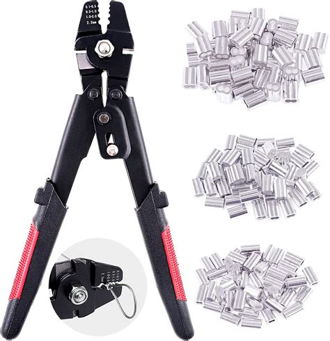 Swpeet Profession Up To 2 2mm Wire Rope Crimping Tool Wire Rope Swager