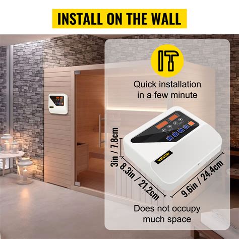 Vevor External Sauna Heater Controller For 3kw 9kw Sauna Heaters