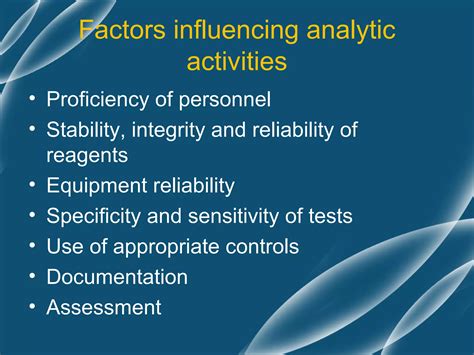 Pre Analytic And Postanalytic Test Management Ppt