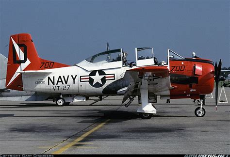 North American T 28b Trojan Usa Navy Aviation Photo 1318525