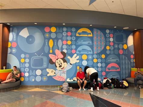 Photos Disneys Pop Century Resort Unveils New Murals As Lobby