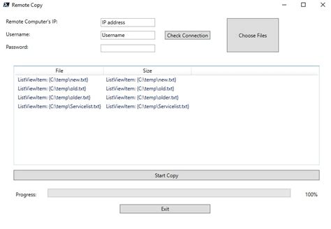 Xaml Populate A Listview With A Custom File List Filepath And Size
