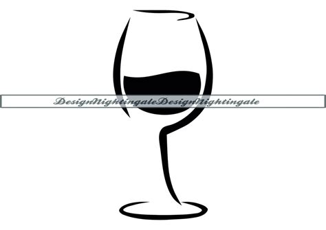 Stylized Wine Glass Svg Dxf Png Eps Pdf  Digital Files Etsy Uk