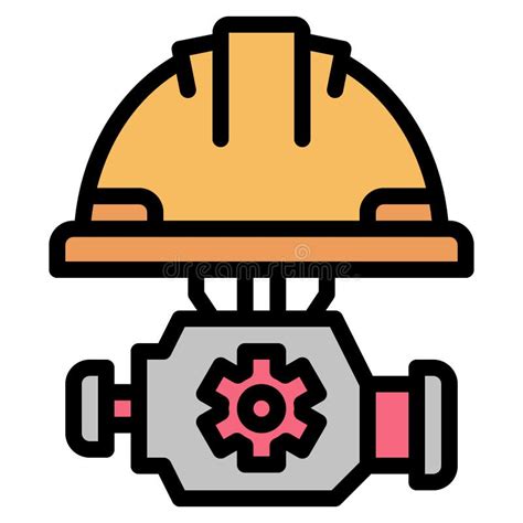 Engineering Icon Line Vector Illustration Education Stock Vector Illustration Of Worker