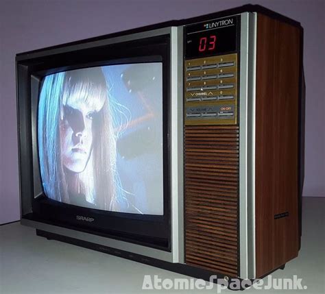 1985 Sharp Linytron 13 Inch Tv Set Vintage Television Crt Tv Old Tv
