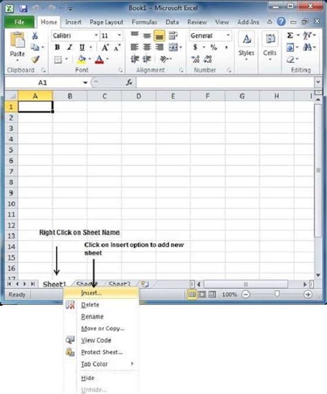 Bhadrak Tutorial Create Worksheet In Excel 2010