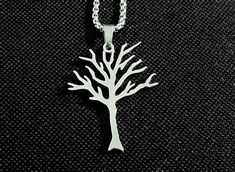 Xs Tree Tattoo Stainless Steel Necklace Xxx Chain American Hip Hop