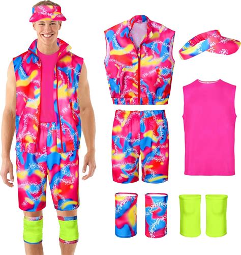 Cosrea 80s Outfit For Men 80s 90s Workout Outfits Party
