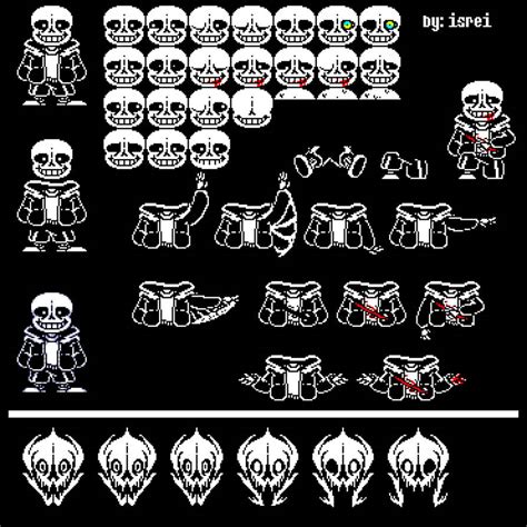 Undertale Sprite Sheet Sans Undertale Sprite Sheet Free To Use Dlpf