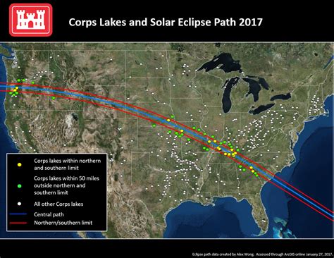 Total Solar Eclipse 2017 See It On Corps Lakes Institute For Water Resources News Stories