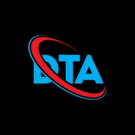 Logotipo De Dta Carta Dta Diseño Del Logotipo De La Letra Dta