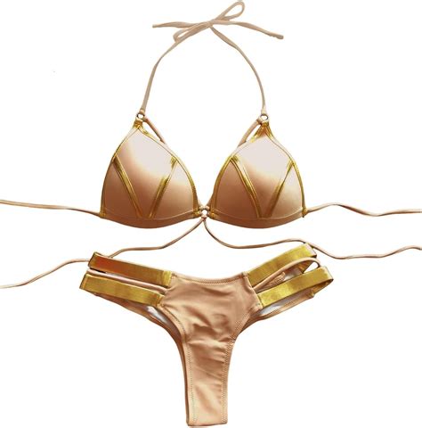 Jp [caqnni] レディース 水着 セパレート 2点セット ビキニ 可愛い ブラジャー 美バスト タンキニ 伸縮性