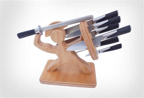 This Spartan Soldier Knife Block Is The Ultimate Way To Display Your Knives