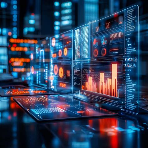 Ai Generated Modern Business Economics Visualization With Data