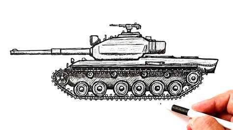 How To Draw Realistic Tank