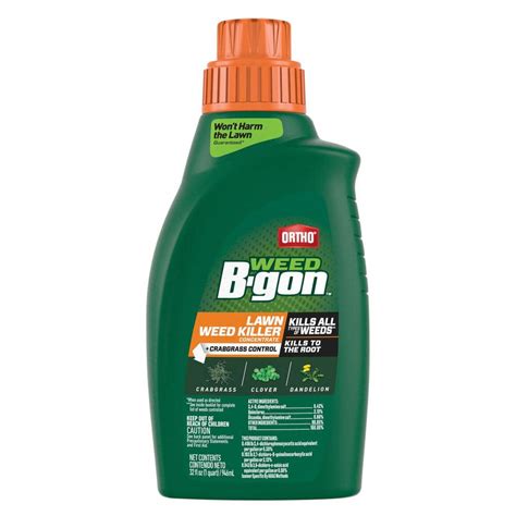 Ortho Weed B Gon Lawn Weed Killer Concentrate Plus Crabgrass Control 32