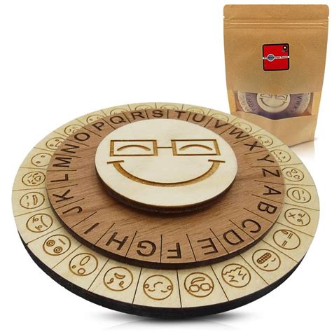 Smiley Face Cipher Wheel All Ages Decoder Disk For Escape Rooms