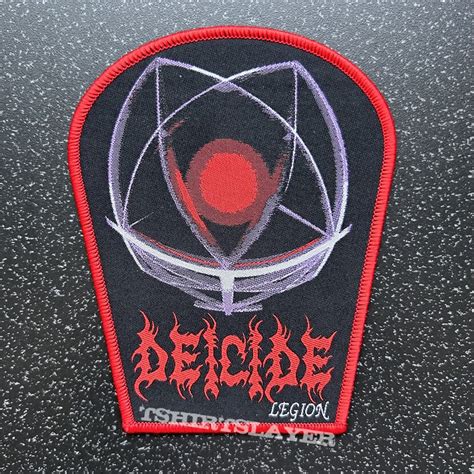 Deicide Legion Woven Patch Red Border Tshirtslayer Tshirt And