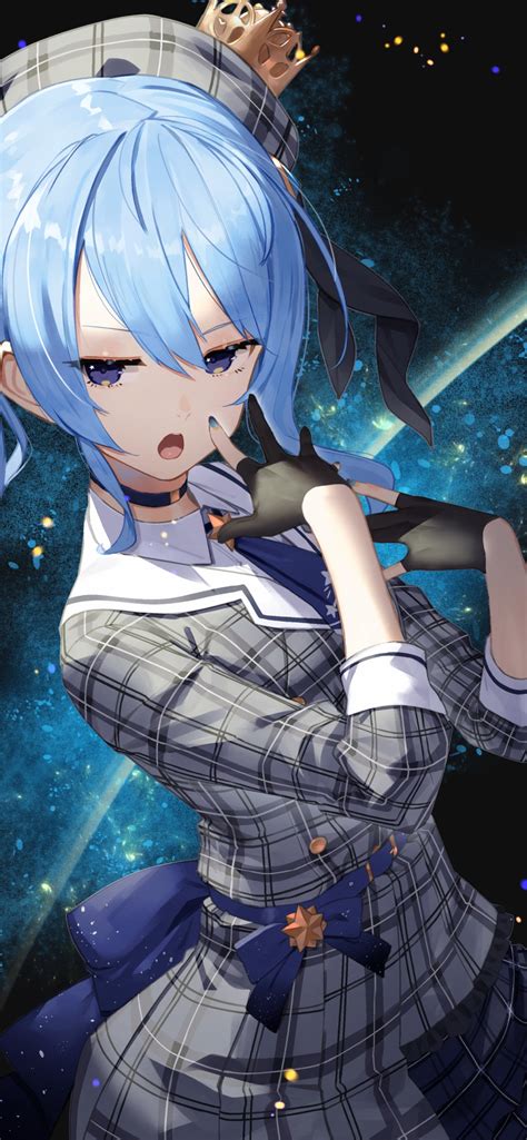 宇宙と星街すいせい 銀河 ホロライブ バーチャルyoutuber Vtuberの1170 X 2532 スマホ壁紙