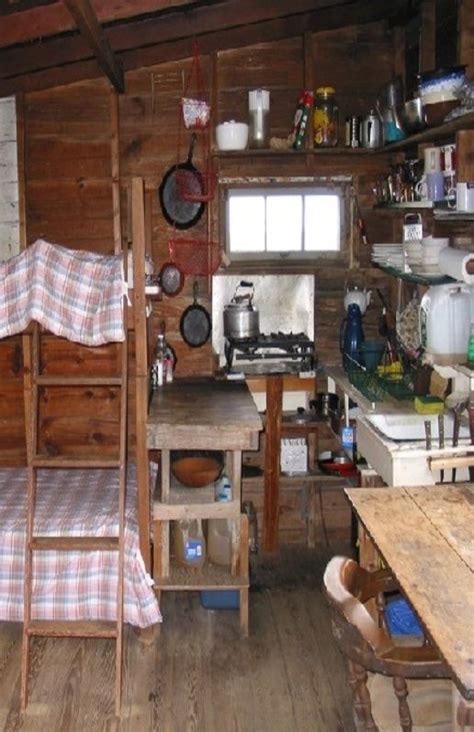 Rustic Shack Interior With Bunk Beds Shack Inside Shanty House