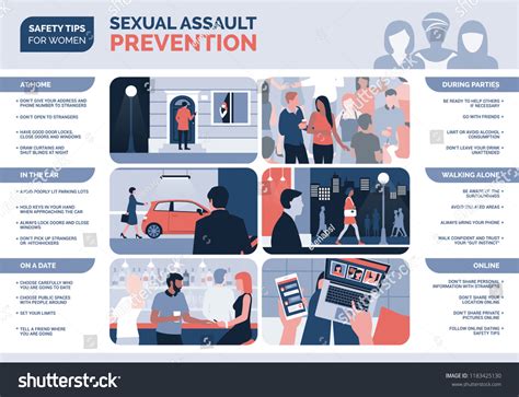 Sexual Assault Harassment Prevention Women Safety Stock Vector Royalty Free 1183425130