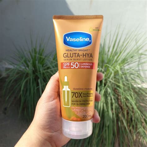 Jual Vaseline Gluta Hya Serum Burst Sunscreen Spf 50 Pa Luminous