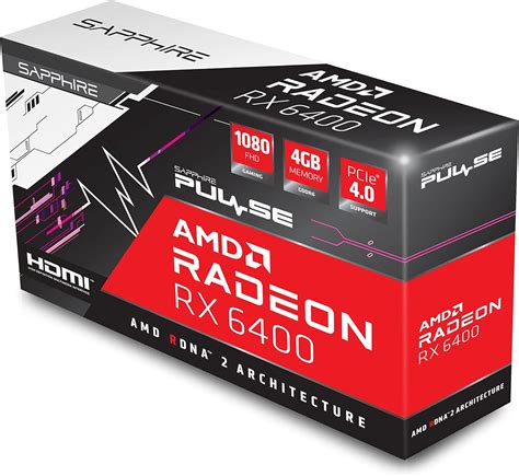 Sapphire Rx 6400 Pulse Amd Radeon™ 4gb 64 Bit Gddr6 Ekran Kartı 11315