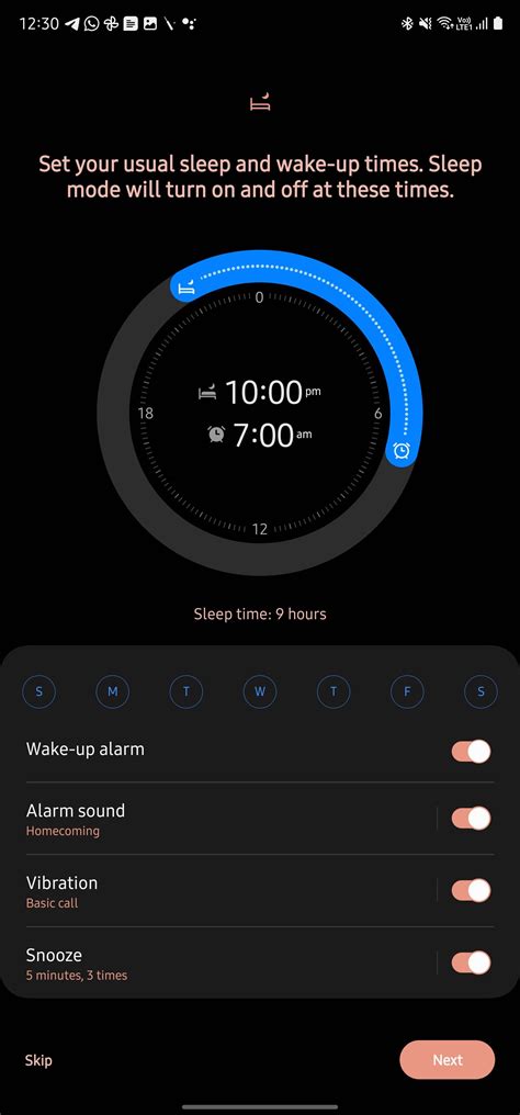 how to set up bedtime mode or sleep mode on android