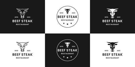 Beef Steak Logo Vector Art Icons And Graphics For Free Download