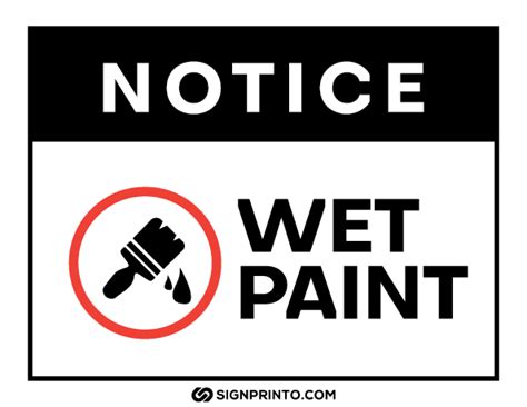 Wet Paint Sign Designs Download Free Printable Sign Pdf