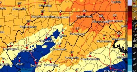 Charleston Wv Weather Update Expected Snow Ice Totals Kanawha