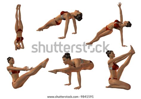 Sexy Yoga Poses Stock Illustration 9841591 Shutterstock