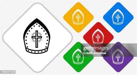 Bishop Hat Color Diamond Vector Icon High Res Vector Graphic Getty Images