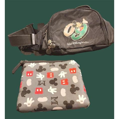 Vintage Walt Disney World Mickey Mouse Fanny Pack And Pouch Set Etsy
