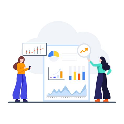 Cloud Reporting And Analysis Concept 2108145 Vector Art At Vecteezy