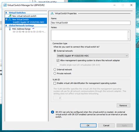 hyper v vm cannot ping host but can ping all other network networking