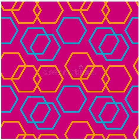 Geometric Hexagon Uneven Seamless Pattern Stock Vector Illustration Of Seamless Decoration