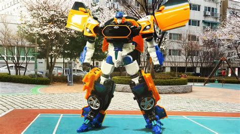 헬로카봇 카봇 실사 장난감 스카이 벨로스터 실사 합성 동영상 스톱모션cabot Transformers Youtube