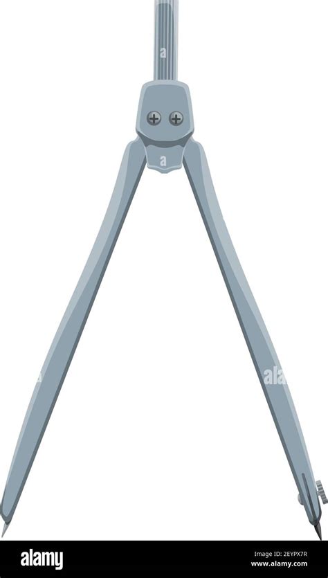 Bow Compass Vector Isolated Icon College And University Drawing