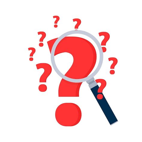 Premium Vector Searching Solutions And Asking For Help Question Mark In A Magnifying Glass