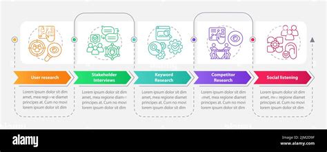 Analytics For Content Design Rectangle Infographic Template Stock