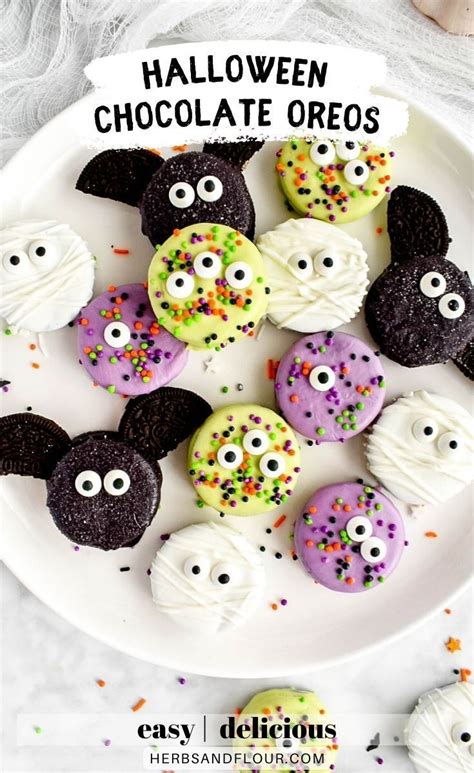 Halloween Chocolate Covered Oreos Herbs And Flour Recipe Oreo