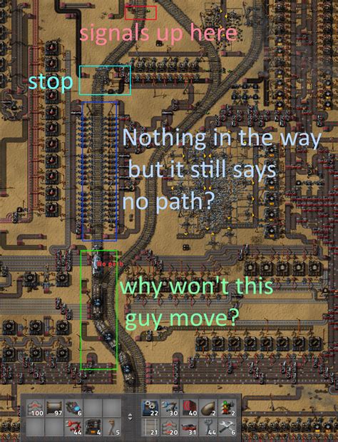 Can Someone Help Me With A Train Stuck Saying No Path Rfactorio